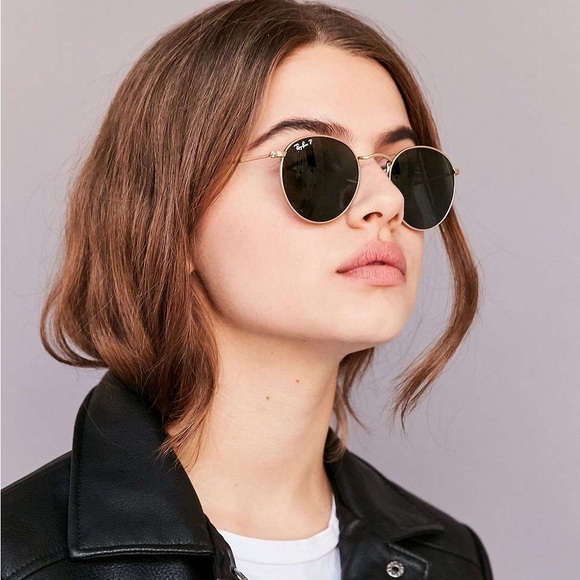 Ray-Ban | Accessories | Rayban Black Rb3447 Silvergreen Round Metal ...